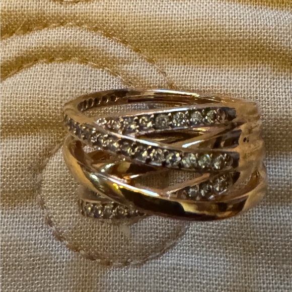 Pandora | Jewelry | Pandora Sparkling And Polished Lines Ring | Poshmark
